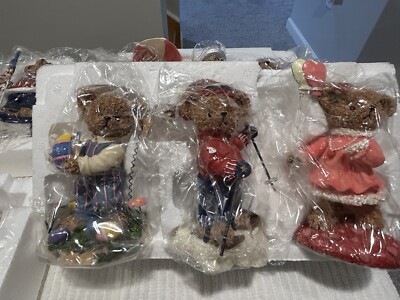 Kuddles Korner Bear Figurines 2002 Calendar Month Home Interiors Set Of ...