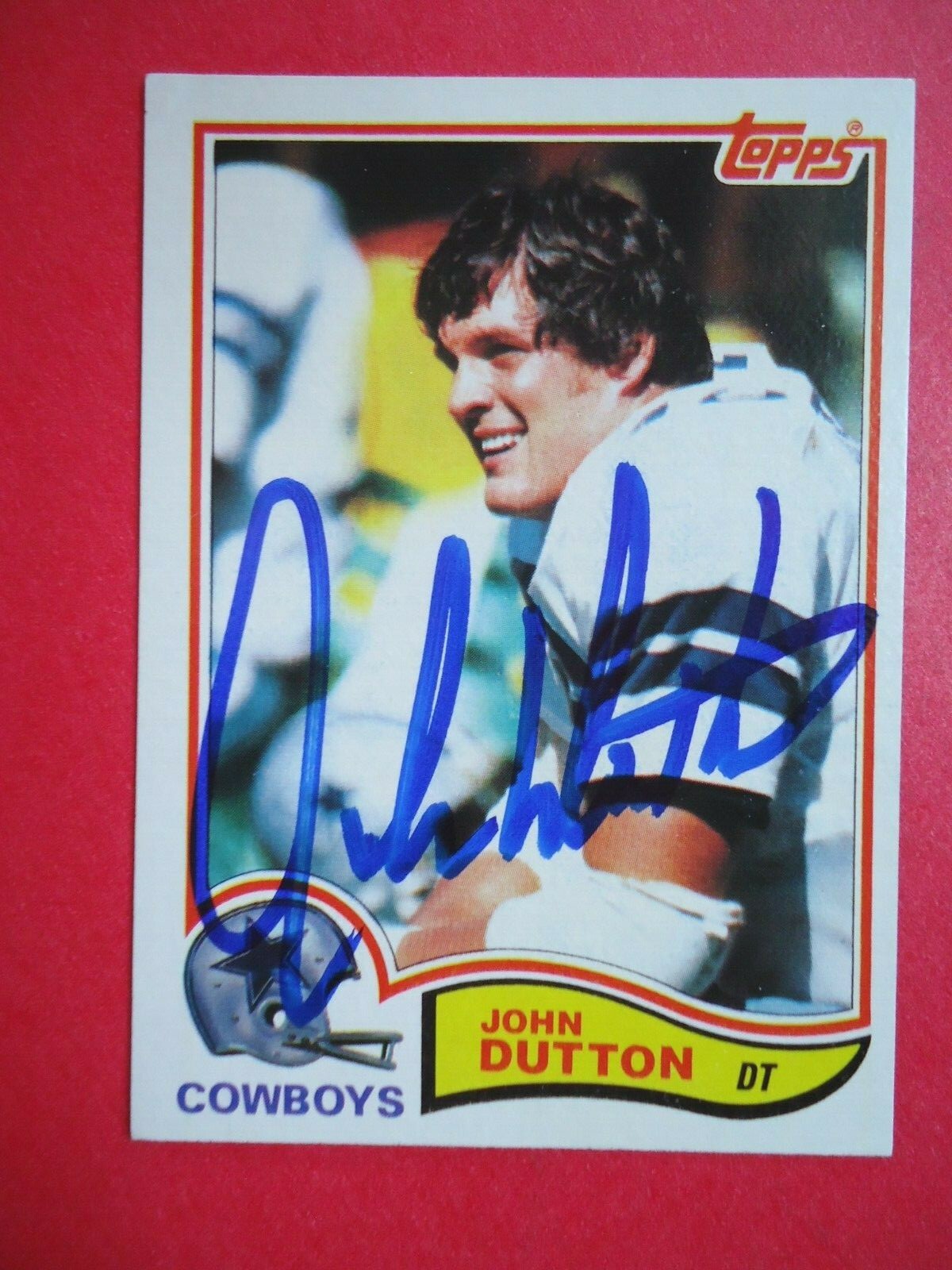 John Dutton - 1982 Topps Autographed Football card # 315 - Dallas ...