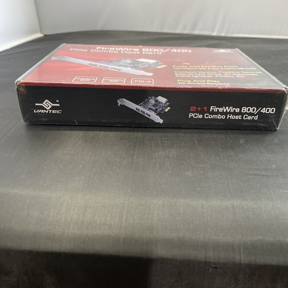 Vantec 2+1 FireWire 800/400 PCIe Combo Host Card 844767010656| eBay