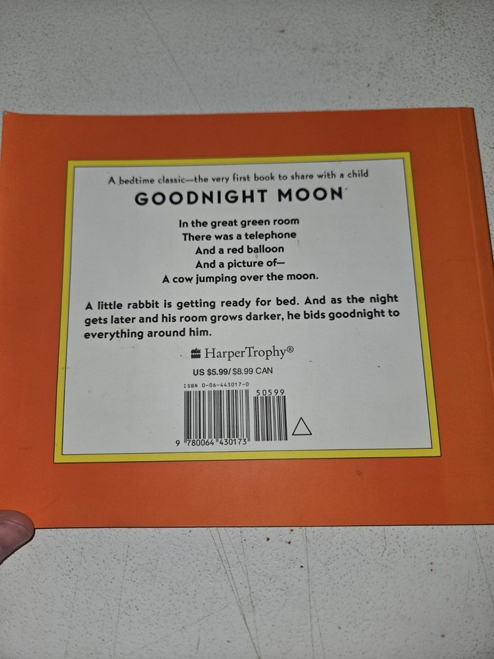 Goodnight Moon by Margaret Wise Brown Paperback Kids Book! | eBay UK