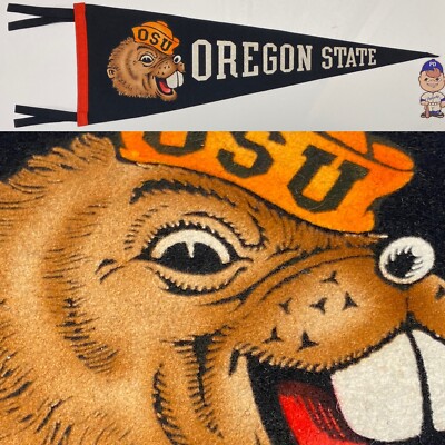 Oregon St State Beavers College University Vintage Pennant 8x24 | eBay
