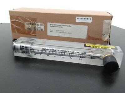 King Instrument 75302115C-05 Acrylic Flow Meter 8.2 SCFM | eBay