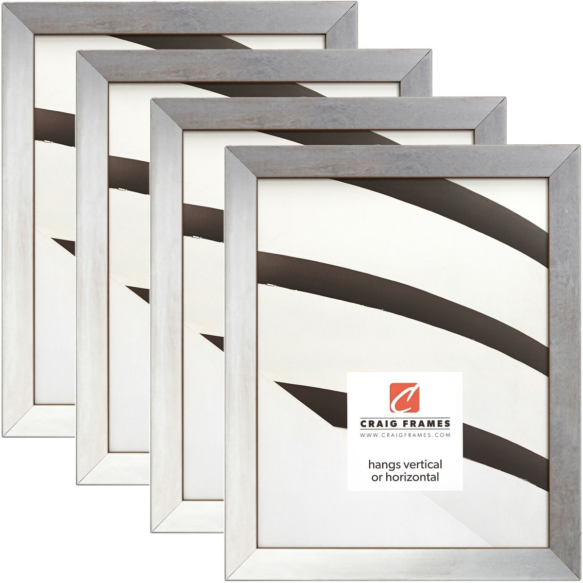 Contemporary Silver Wood Frames
