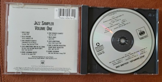 Jazz Sampler, Vol. 1 [Columbia] by Various Artists (CD, 1987, Columbia ...