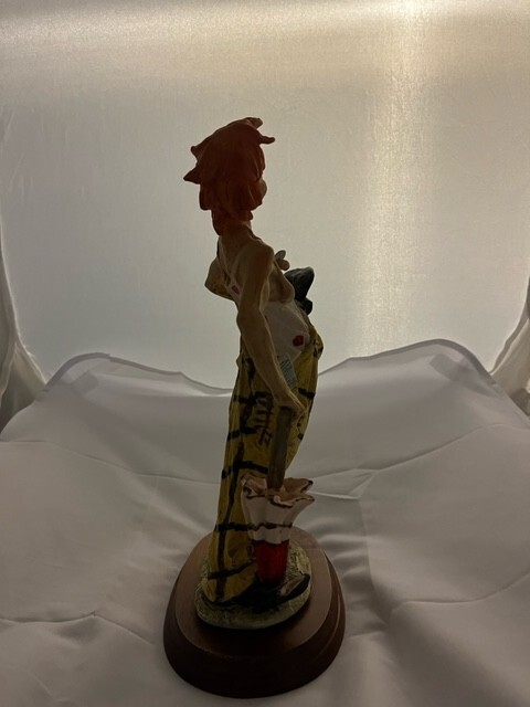 Vintage Pucci Arnart Hobo Clown 11" Figurine Statue Holding Umbrella ...
