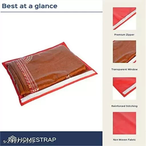 6pc Saree/Suit Packing Red Cover for Wardrobe Storage (free shipping ...