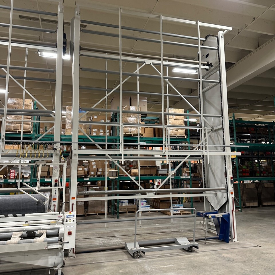 (1) Vidir Carpet Carousel - 12 Roll Holder - Storage Rack - 20' Tall | eBay