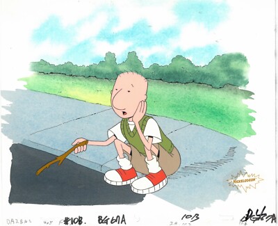 Doug Funnie Original 1990's Production Animation Cel Nickelodeon Curb ...