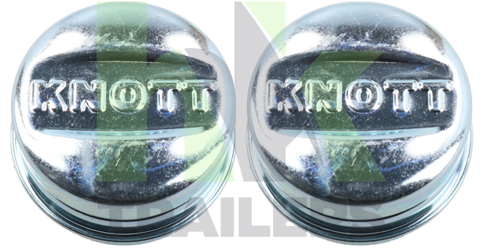 2 x 52mm Knott Hub Cap, Trailers, Grease Dust Wheel Cap, 52mm, Metal ...