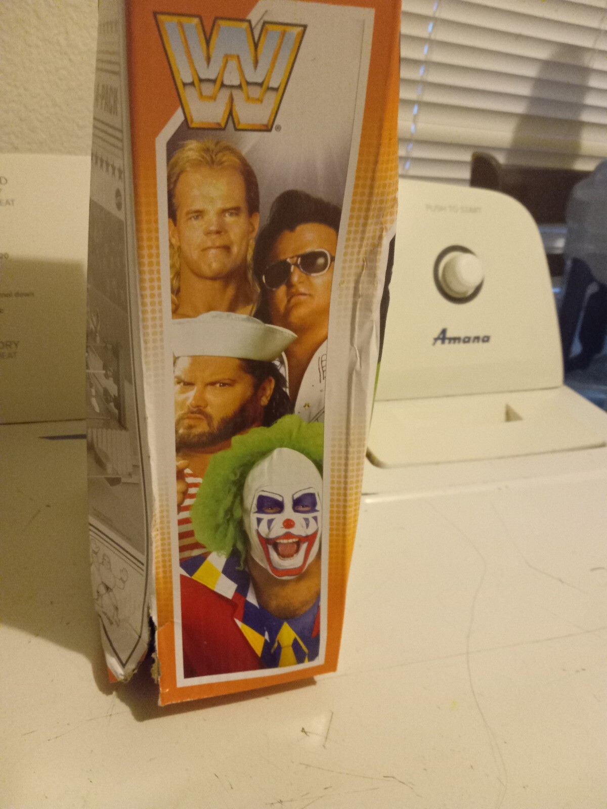 WWE Mattel Retro Wave 3 Orange Card BOX ONLY- WWF Doink Tugboat Hasbro ...