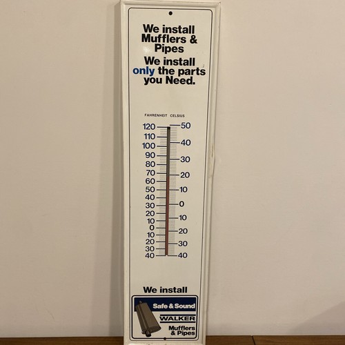 Walker Mufflers Metal Hanging Wall Thermometer | eBay