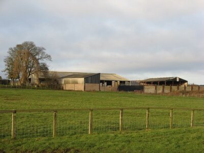 Photo 6x4 Eccles Tofts Lambden Large farm quite isolated from other ...