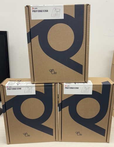 Poly Edge E350 IP Phone Corded Corded/Cordless Wi-Fi Bluetooth (Lot of ...