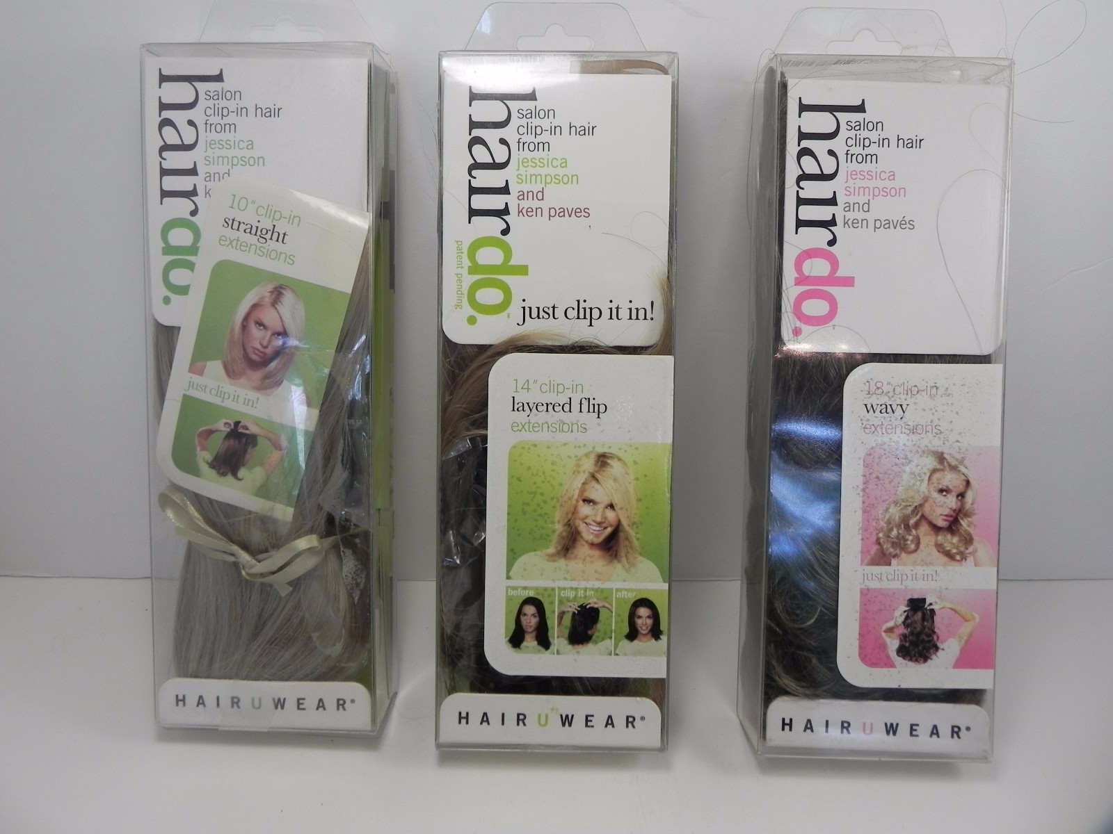 HairDo JESSICA SIMPSON Salon Clip-In Hair Extension 10" Straight ...