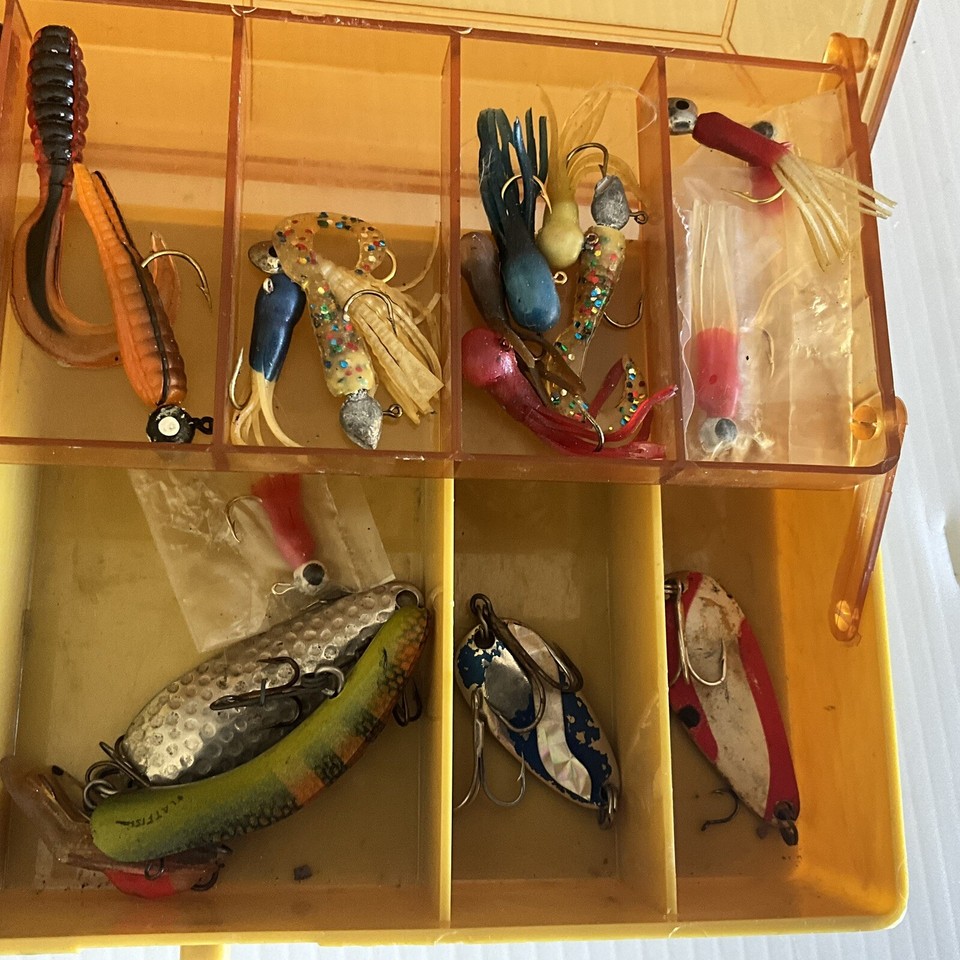 PLANO 3511 Spin Pak Fishing Box w/ Lures Vintage Collectors Item | eBay