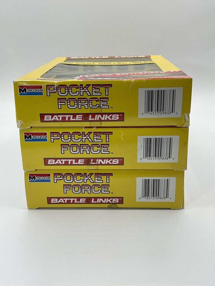 Lot Of 3 Monogram Die cast Pocket Force Battle Links US Set #1,#2, & #4 ...