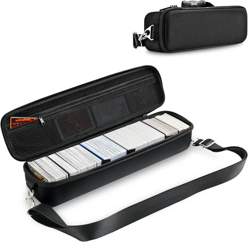 Trading Card Storage Case with 5 Dividers, Carrying Case Store 1200 ...