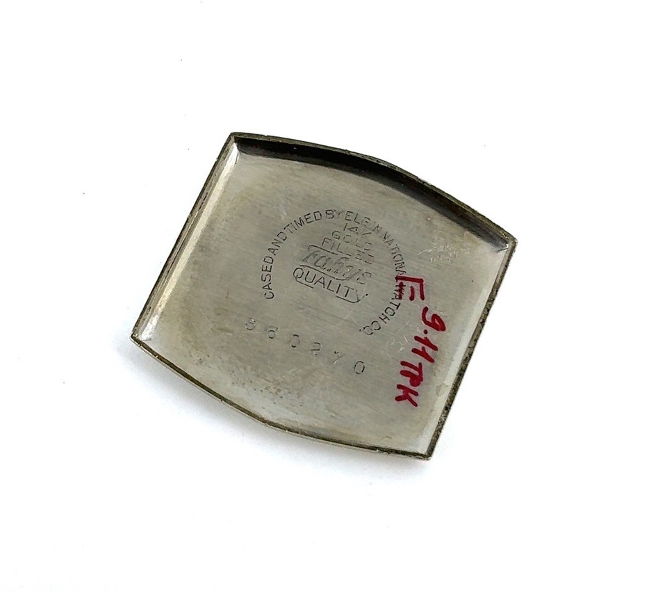 1929 Elgin Mermaid Art Deco 14K White Gold Filled Manual Wind Watch ...