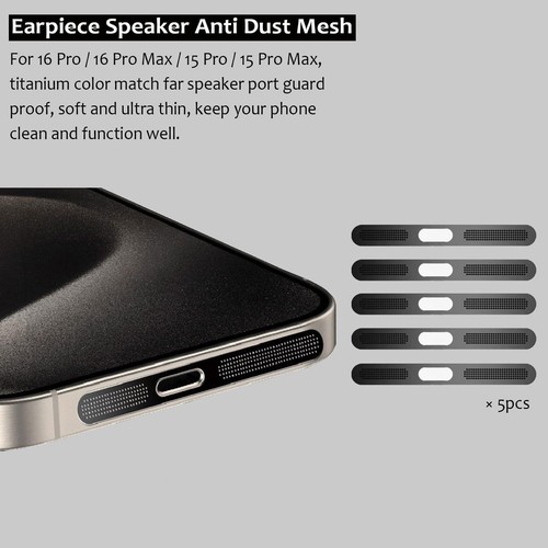 8 Packs New Dust Plug, Phone Accessories for iPhone 16 15 Plus/Pro/1Pro ...