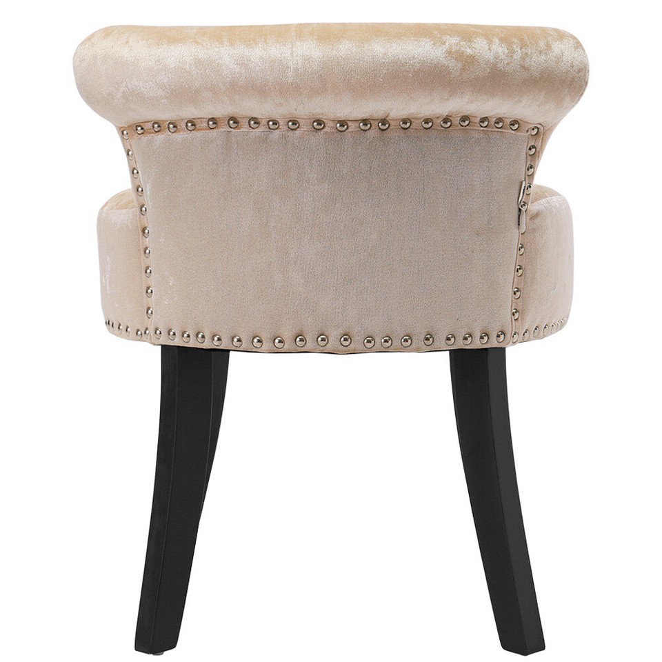 Velvet/Fabric Dressing Table Chair Vanity Stool Piano Stool Dining ...