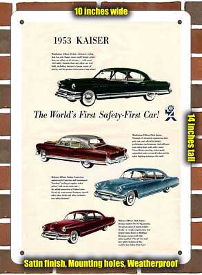 Metal Sign - 1953 Kaiser Frazer Graphic (Sign Variant #02) | eBay