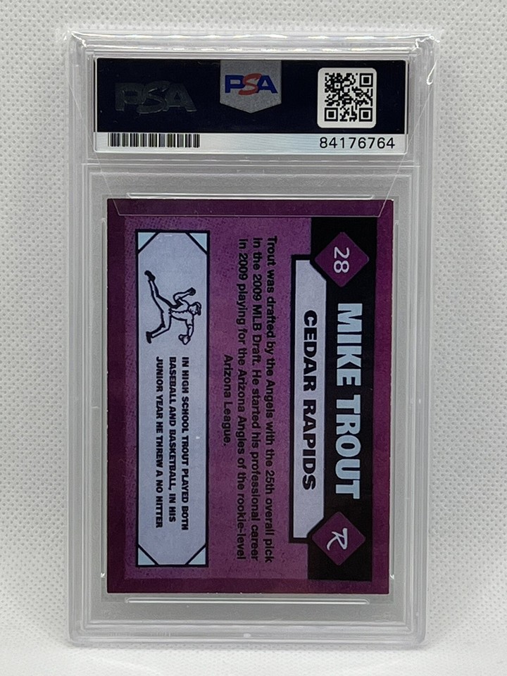 Mike Trout auto Kernels Minors Card Signed Baseball Rookie Autograph ...