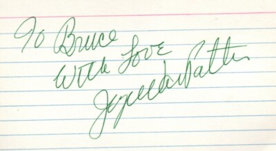 P-JOYCE VAN PATTEN autographed card with COA | eBay