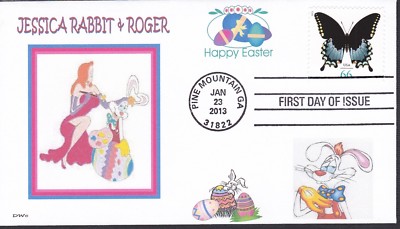 JESSICA RABBIT & ROGER EASTER BEAUTIFUL SEXY BUTTERFLY FDC - DWc | eBay