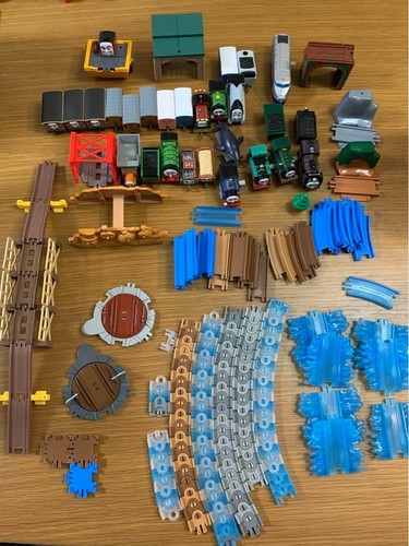 Thomas Friends TOMY Plarail Patchwork Train Engine Goods Hiro Emily ...