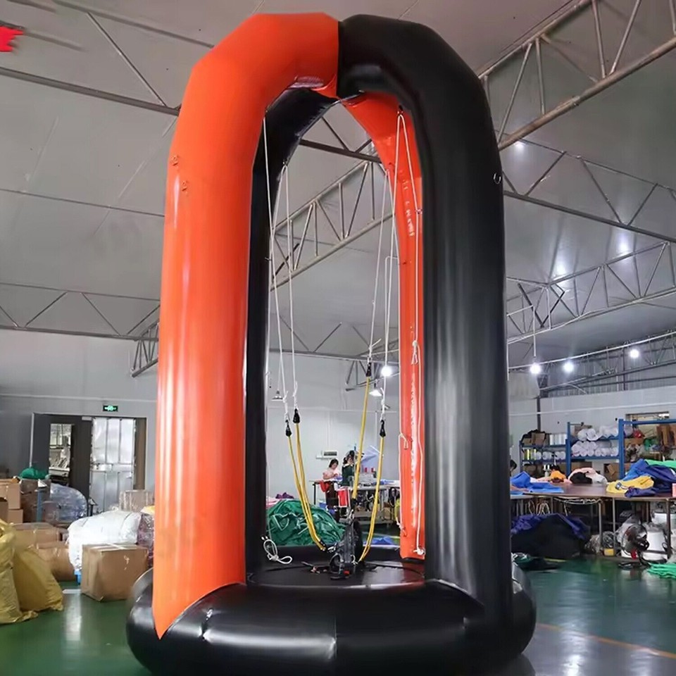 Inflatable Bungee Jump Game Airtight Bounce Jumping Trampoline For Kids ...