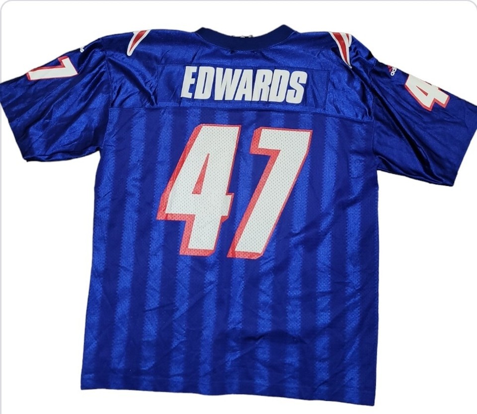 New England Robert Edwards Vtg Retro Patriots Adidas #47 Retro Jersey ...