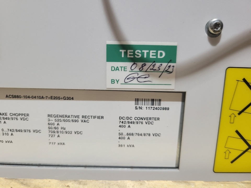 ABB ACS880-104-0410A-7-E205-G304 Multi Drive Inverter Module R8i Frame ...