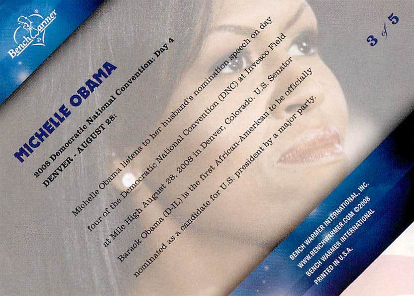 Michelle Obama 3 of 5 2022 Decision Vault Decision 2008 Pink Foil | eBay