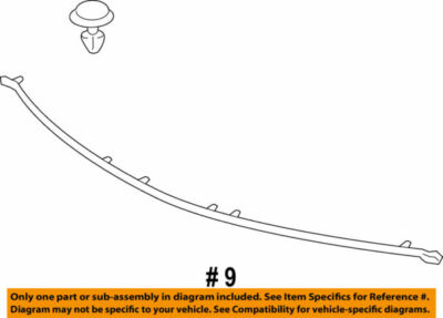 53395-33030 Toyota Seal, hood to front end panel 5339533030, New ...