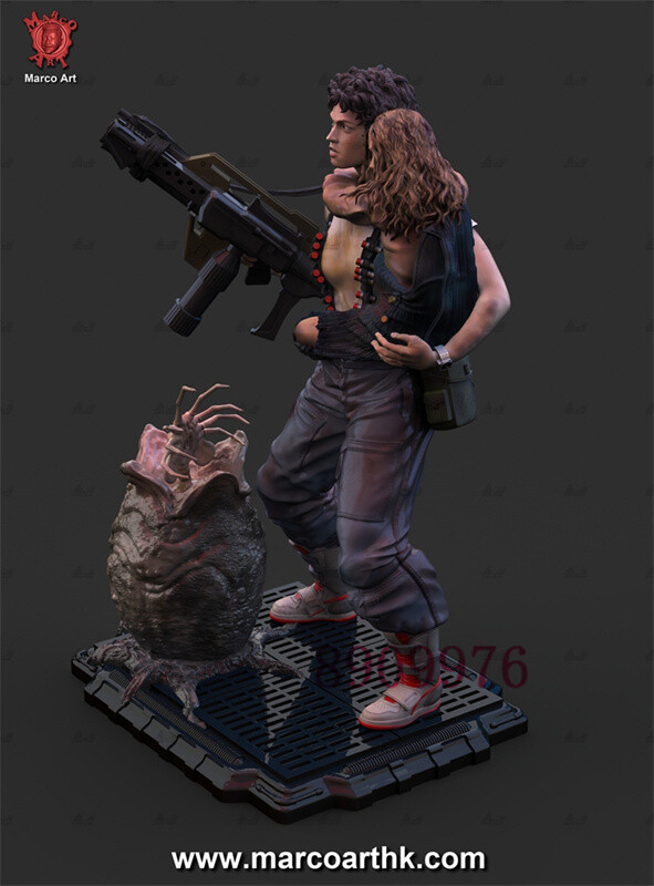 Aliens Ripley 3D Printing Unpainted Figure Model GK Blank Kit New Hot ...