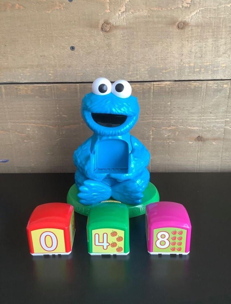 Sesame Street Find & Learn Cookie Monster Number Blocks | eBay