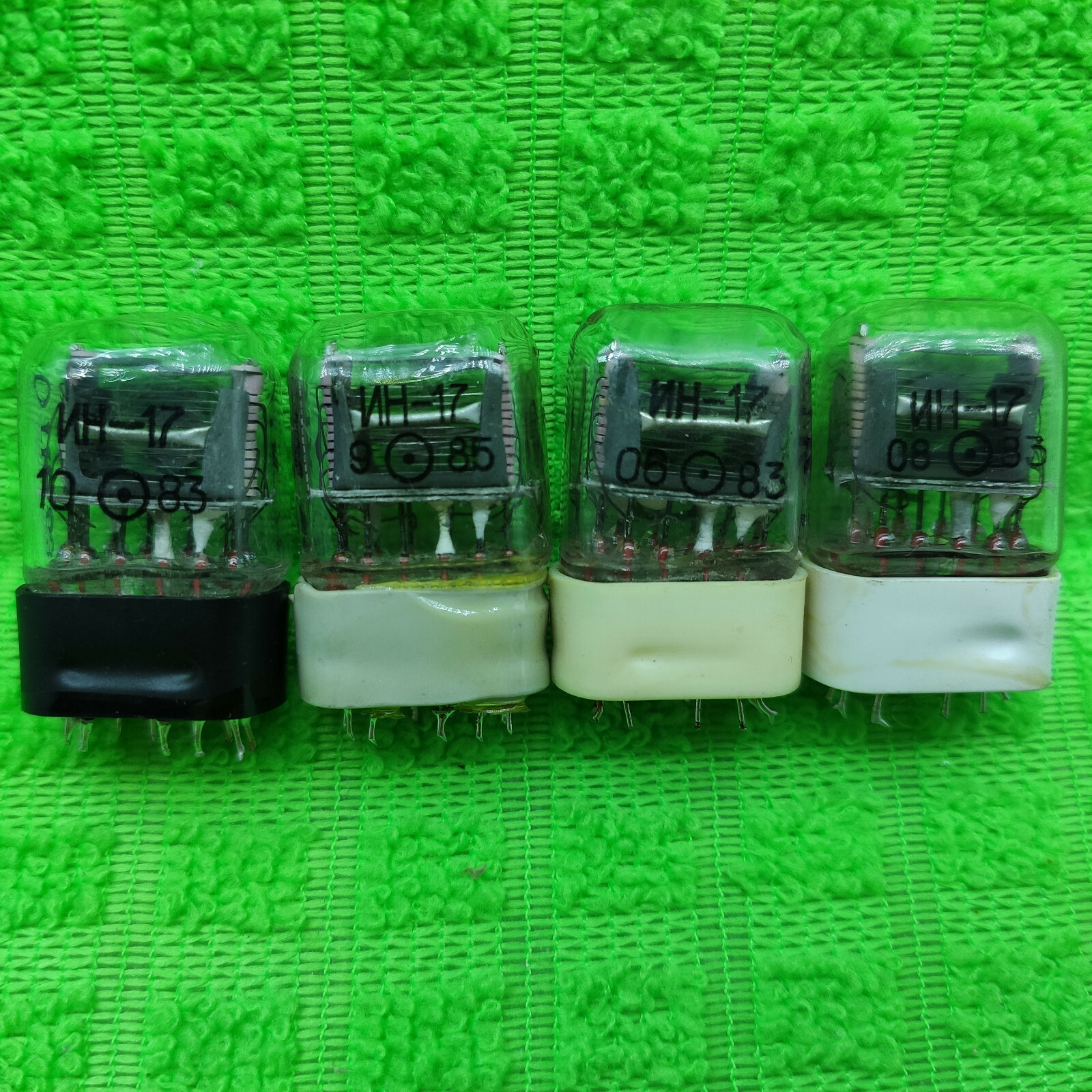 IN-17 4PCS LIGHTLY USED EACH TESTED SHORT PINS NIXIE TUBE FOR DIY CLOCK ...