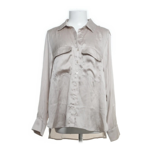 H&M, Hemd, Größe: 42, Beige, Polyester, Einfarbig, Satin, Damen #fLK ...