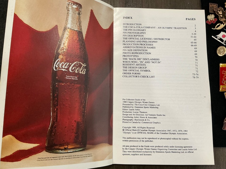 Vintage Calgary winter olympic games pins and booklet | eBay