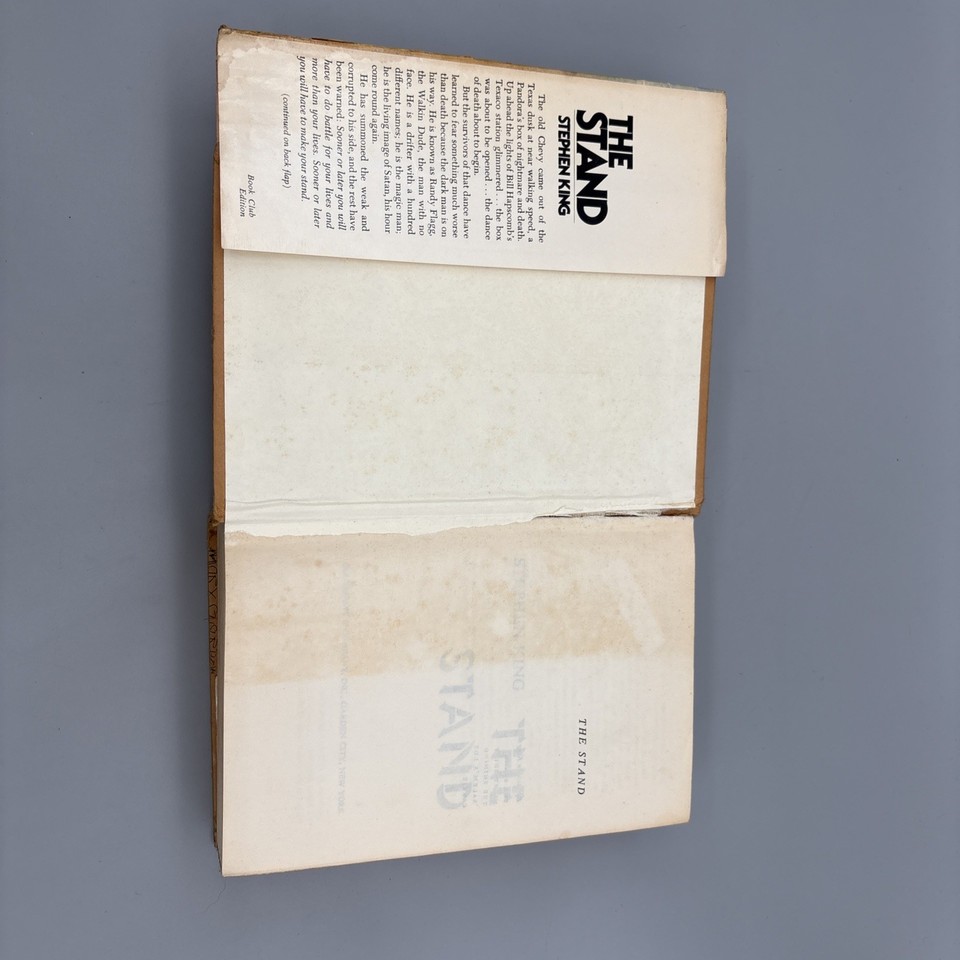 Stephen King The Stand Hardcover Book Club Edition 1978 | eBay