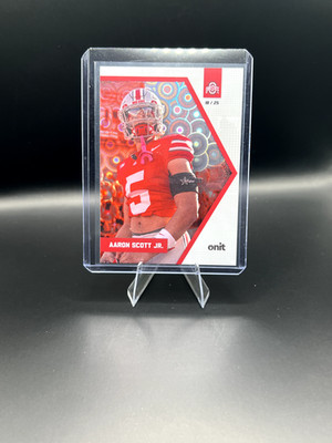 Ohio State Buckeyes 2025 Onit Football Aaron Scott Jr. Red Bubble 18/25 ...
