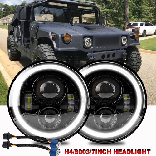 7" LED Headlights For Military Truck Hummer M998 M923 M35a2 24v Humvee ...