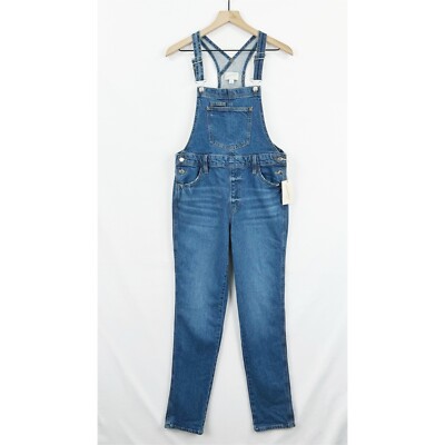 Universal Thread Overalls Womens 6 Blue Straight Coastal Hippie Boho ...