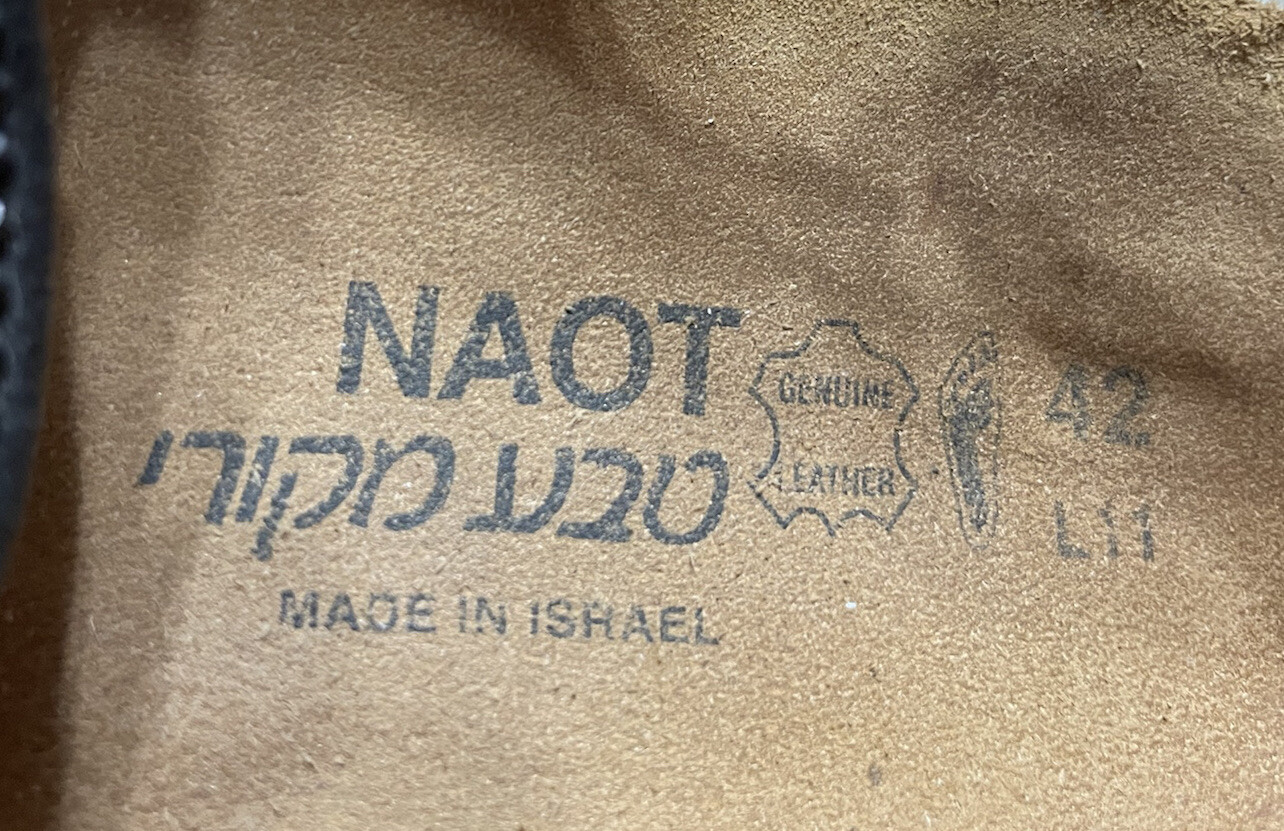 NAOT Ankle Strap Black Sz 11 (42 EU) Women Corkbed Sandals Made In ...