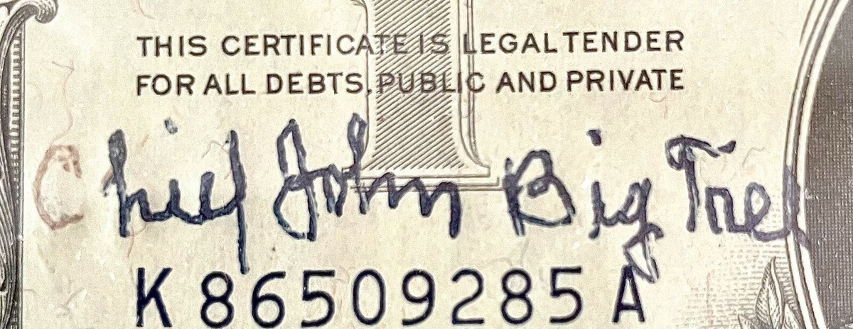 Chief John Big Tree Stamp TEN 15c John Jay Stamp .. Vintage Unused