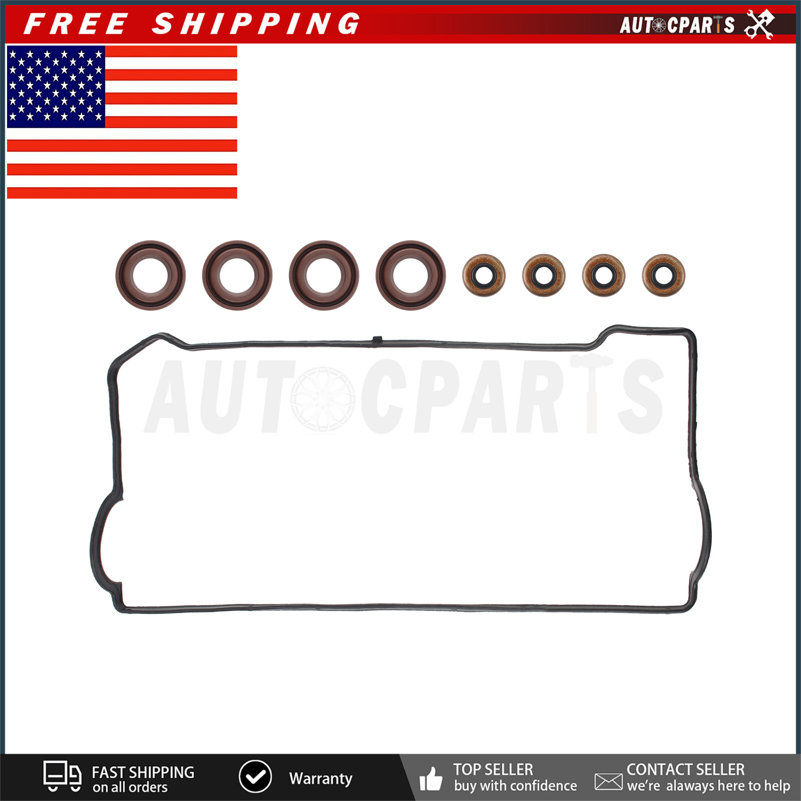 VS50440R Fits 93-97 Toyota 1.6/1.8L 4AFE 7AFE Engine Valve Cover Gasket ...
