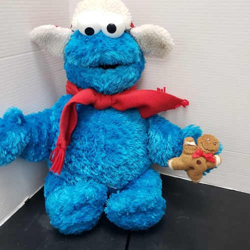 Sesame Street Cookie Monster Large Winter Christmas Gingerbread 17 ...