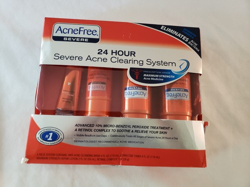 NEW Severe Acne Free 24 Hr Acne Clearing System Kit Acne Free Set ...
