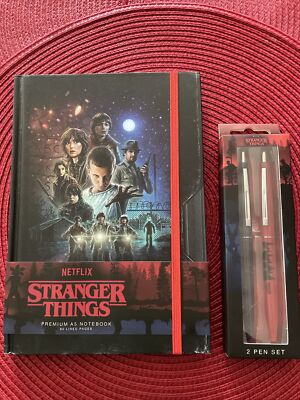 Stranger Things A5 Notebook And Pens Gift Set Netflix Stocking Filler ...