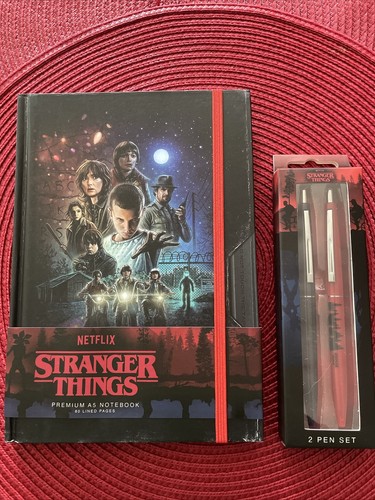 Stranger Things A5 Notebook And Pens Gift Set Netflix Stocking Filler ...